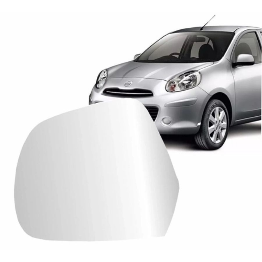 Lente Espelho Do Retrovisor Lado Esquerdo Nissan March 11/18 - 2256C ...