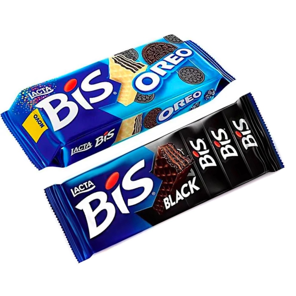 Caixa De Bombom Bis Lacta Chocolate Oreo Black Ao Leite Wafer 100,8g | Shopee Brasil
