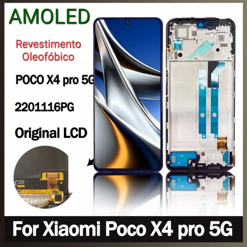 Tela Display Frontal Poco X4 Pro Original Amoled Xiaomi Touch C/aro | Shopee Brasil