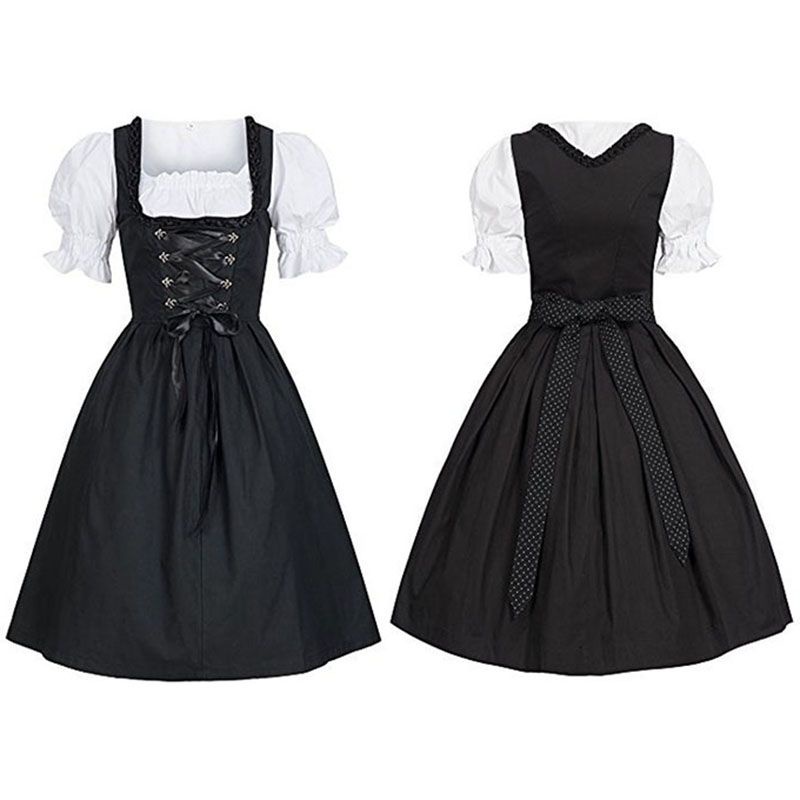 Vestido Medieval Renascentista Mulher Oktoberfest Traje Wench Halloween ...