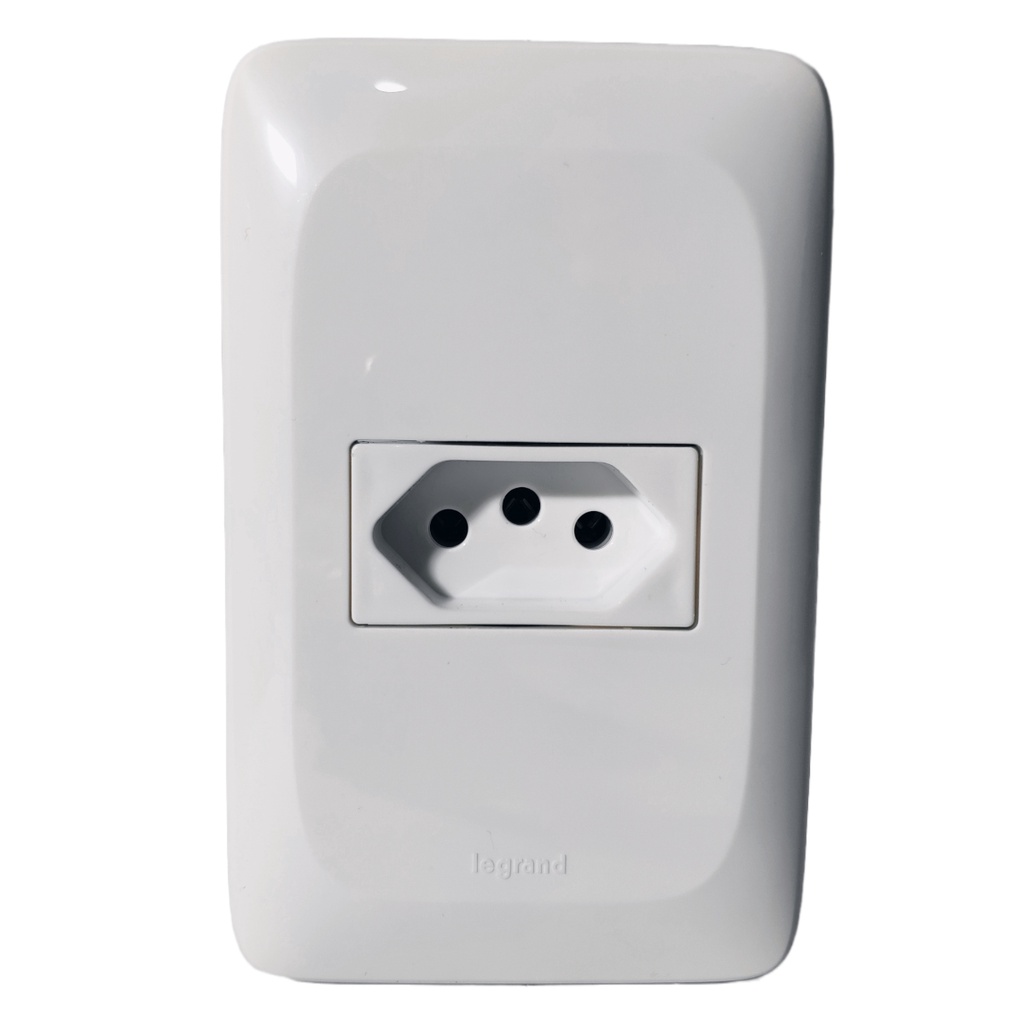 Tomada Simples 20A 250V Legrand Pial Pop Kit Completo | Shopee Brasil