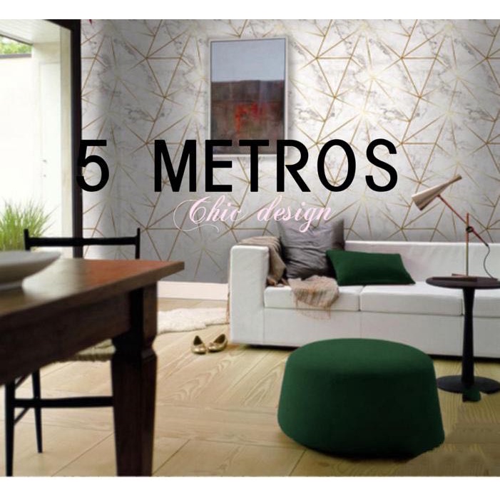 Papel De Parede Zara 5 Metros X 45cm Adesivo Autocolante Para Sala