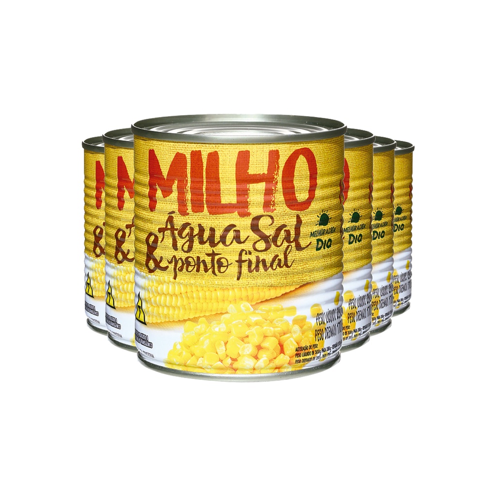 Milho Verde Em Conserva Dia 170g - Pack 6 Unidades | Shopee Brasil