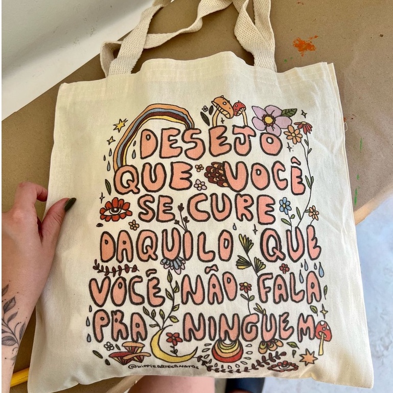 Bolsa Feminina Praia Ecobag Desejo | Shopee Brasil