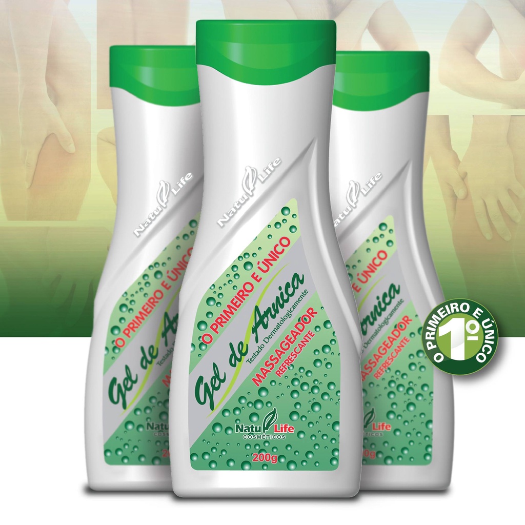 Kit 3 Gel de Arnica Natulife Original 200g | Shopee Brasil