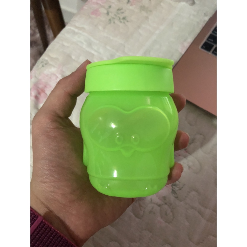 Tupper Kids Coruja Verde neon 300ml Tupperware Importado | Shopee Brasil