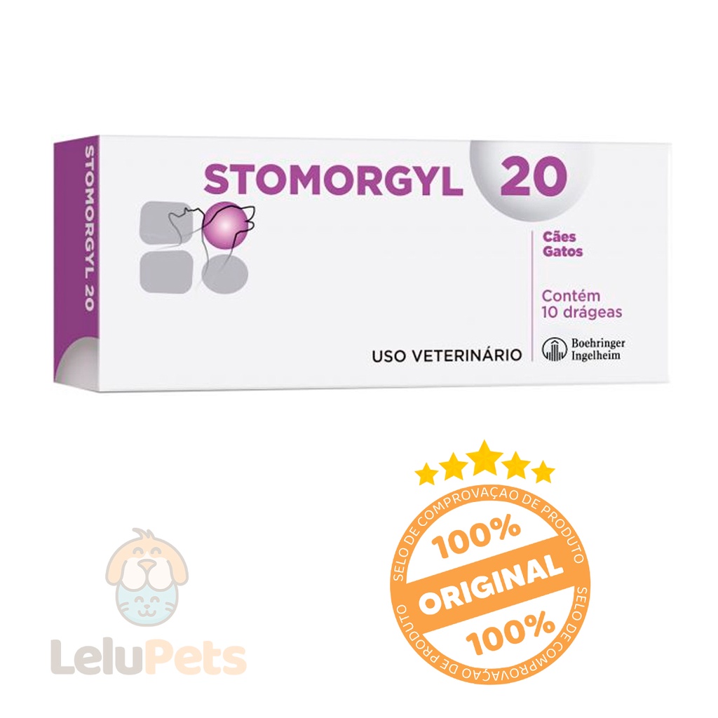 Stomorgyl 20 com 10 Cápsulas Para Cães e Gatos | Shopee Brasil