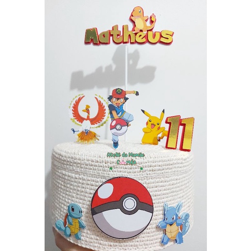 Topo de bolo - Pokemon | Shopee Brasil