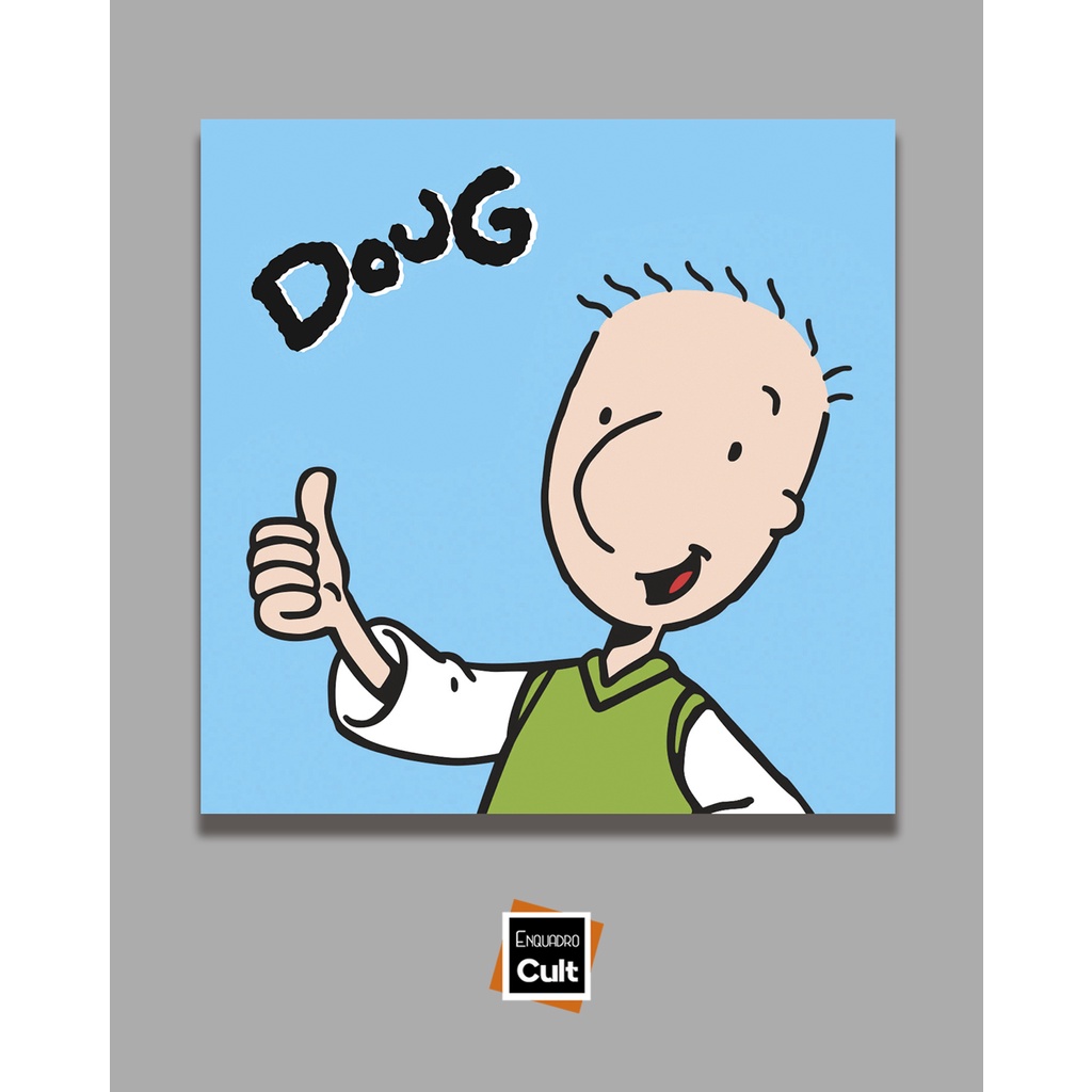 Placa Decorativa 20x20cm Doug | Shopee Brasil