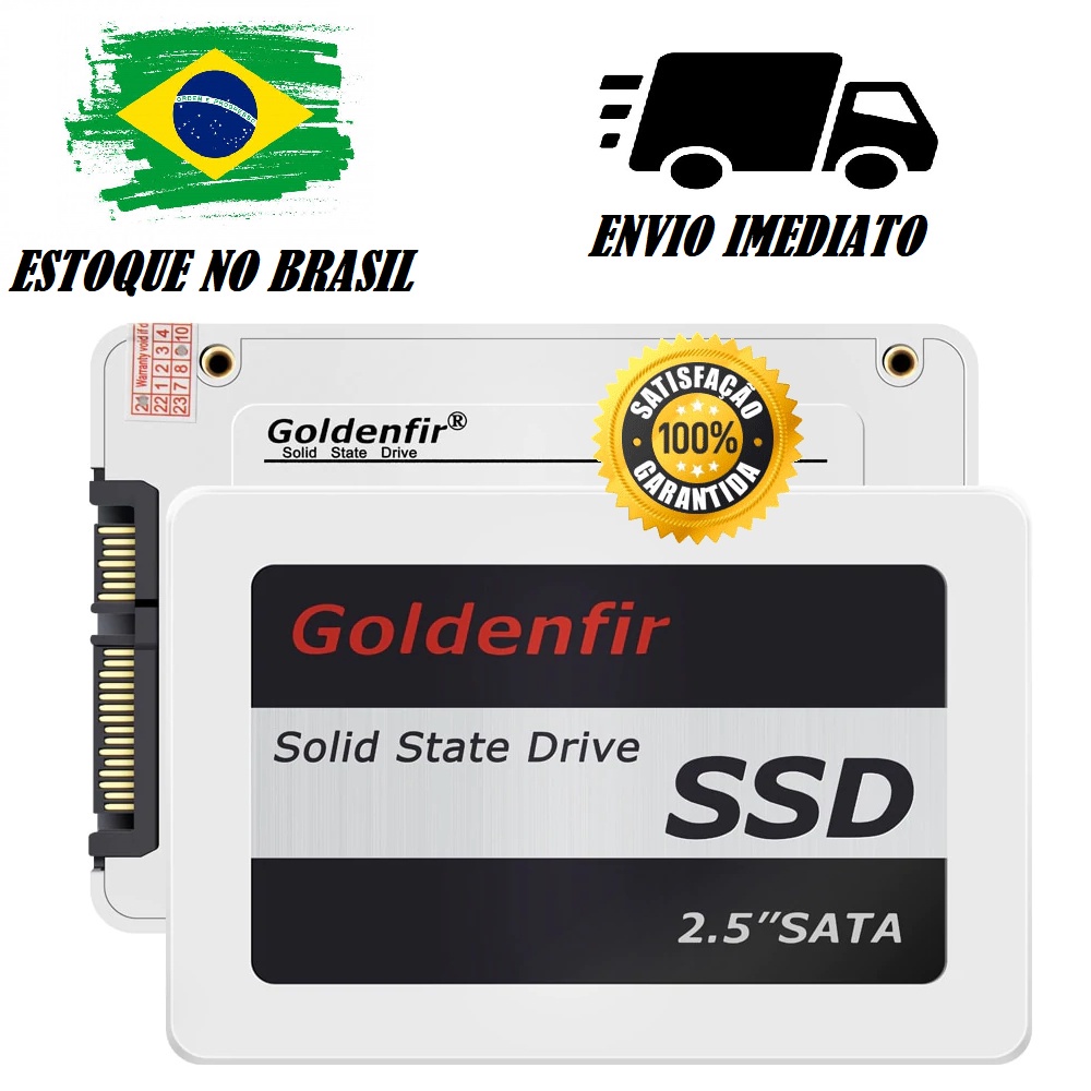 SSD Goldenfir Sata 2,5 - 128GB - 240GB - 480GB - 1TB - PC Gamer - Alta Velocidade - Lacrado ...