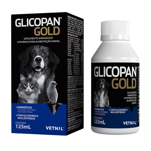 Suplemento Glicopan Gold 125ml Vetnil | Shopee Brasil