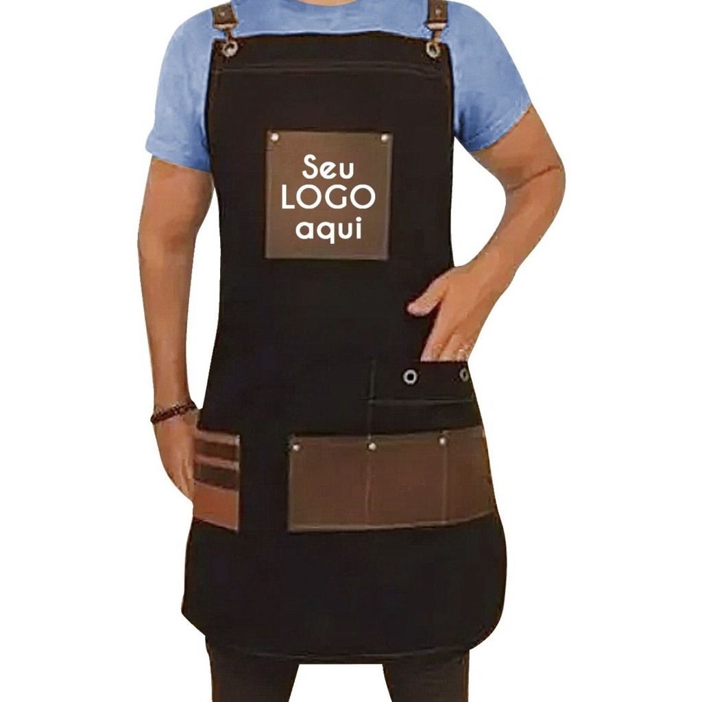 Avental Personalizado com a Sua Logo | Shopee Brasil