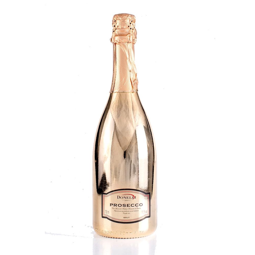 Espumante Donelli Prosecco Brut 750ml - Garrafa Dourada | Shopee Brasil