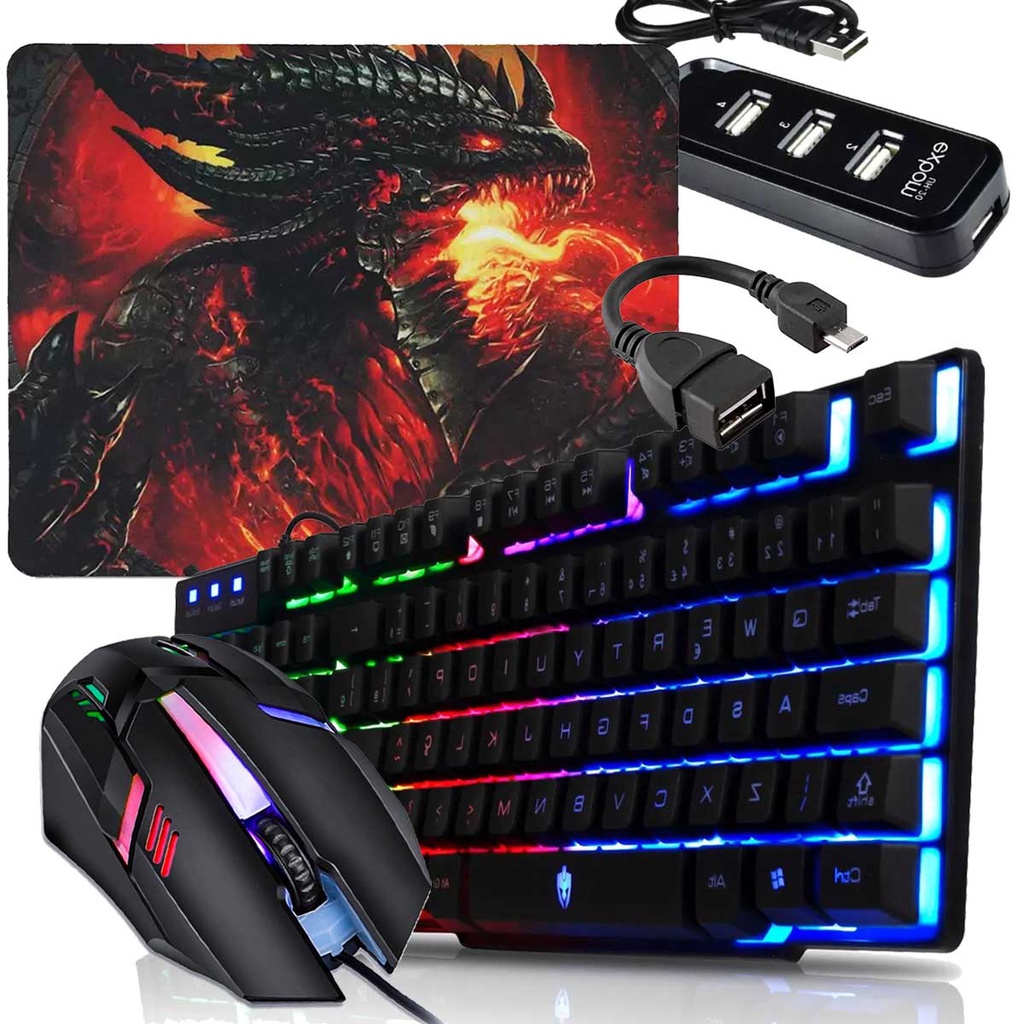Kit Gamer Celular Mobilador Para Jogos Completo Iluminado | Shopee Brasil