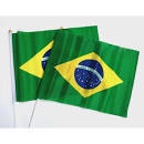 Kit 3 Bandeirinha Brasil C\ Haste Tecido Copa Eleição | Shopee Brasil