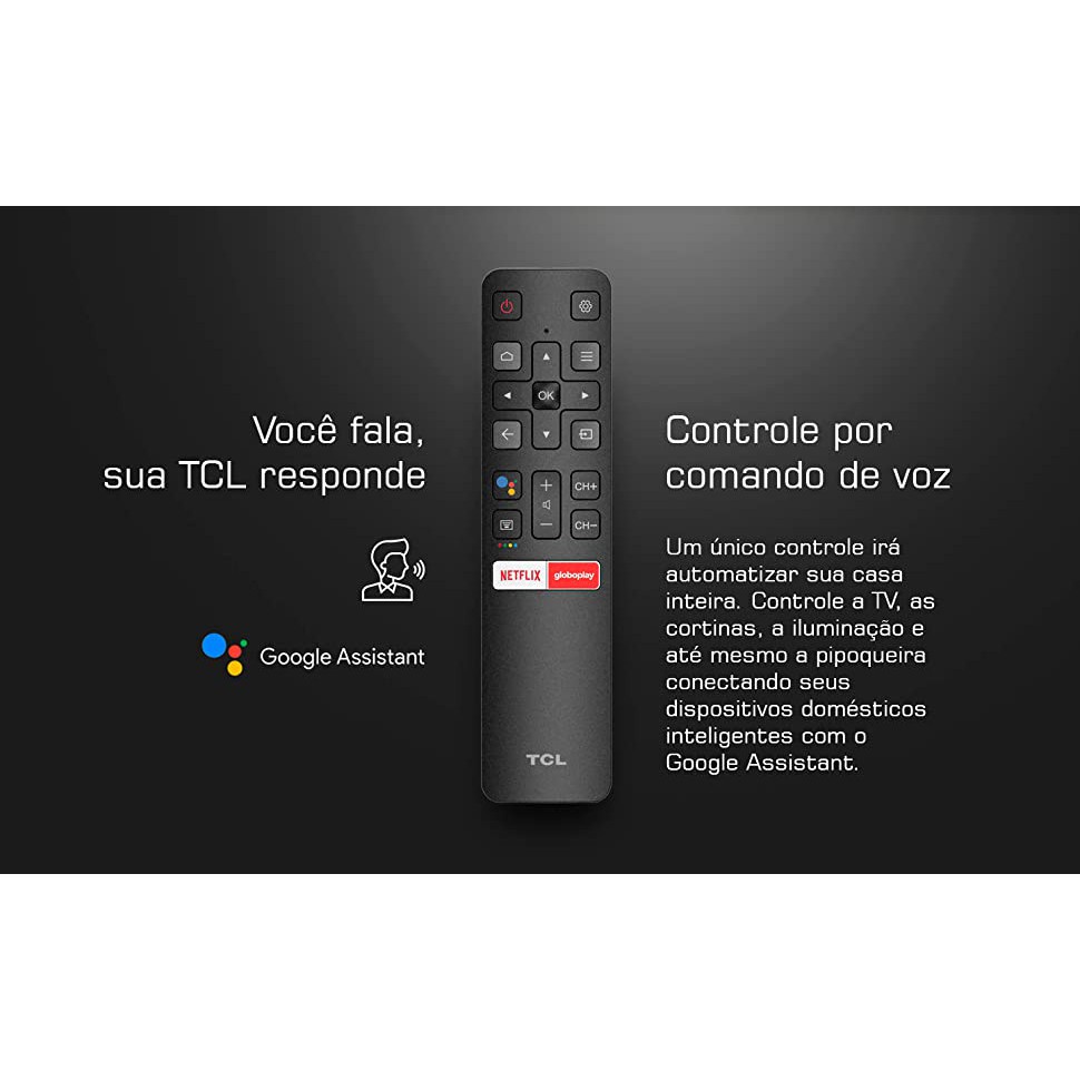 Controle remoto TCL Android Smart Tv Tcl | Shopee Brasil