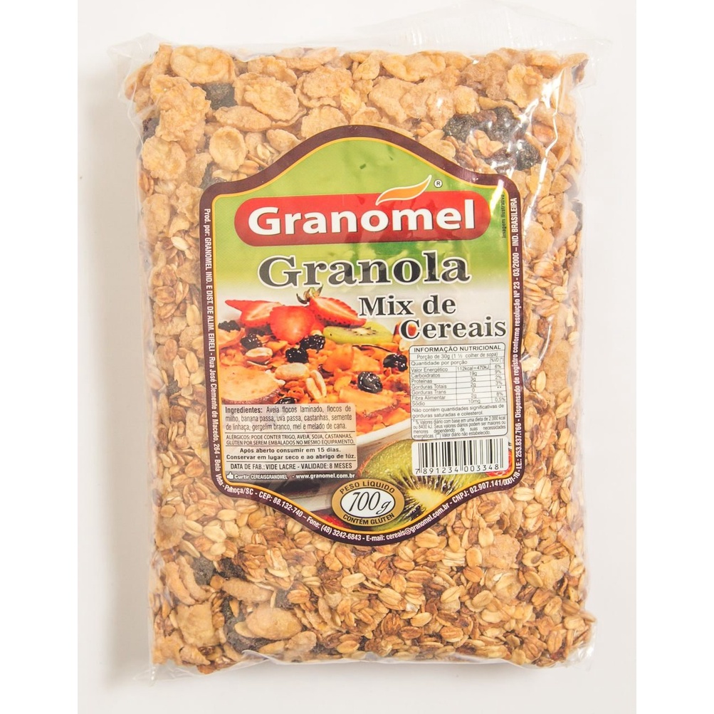 Granola Mix de Cereais Granomel 700 g | Shopee Brasil