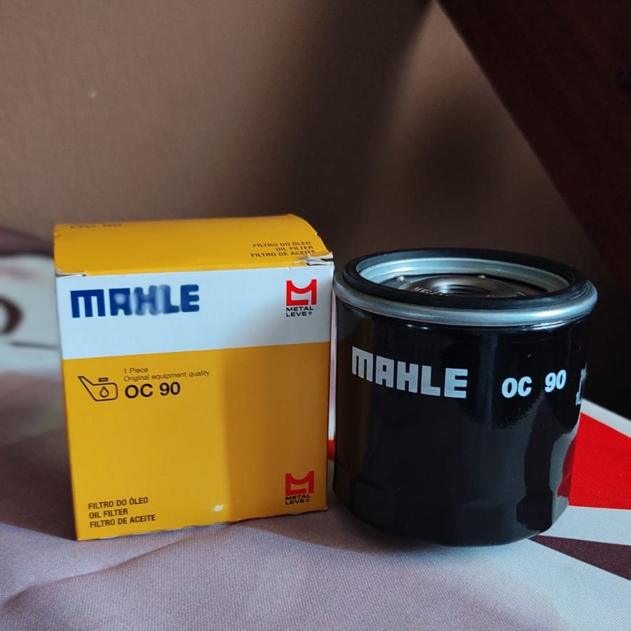Filtro de óleo Lubrificante do Motor GM Corsa Celta Ipanema Montana Mahle OC90 | Shopee Brasil