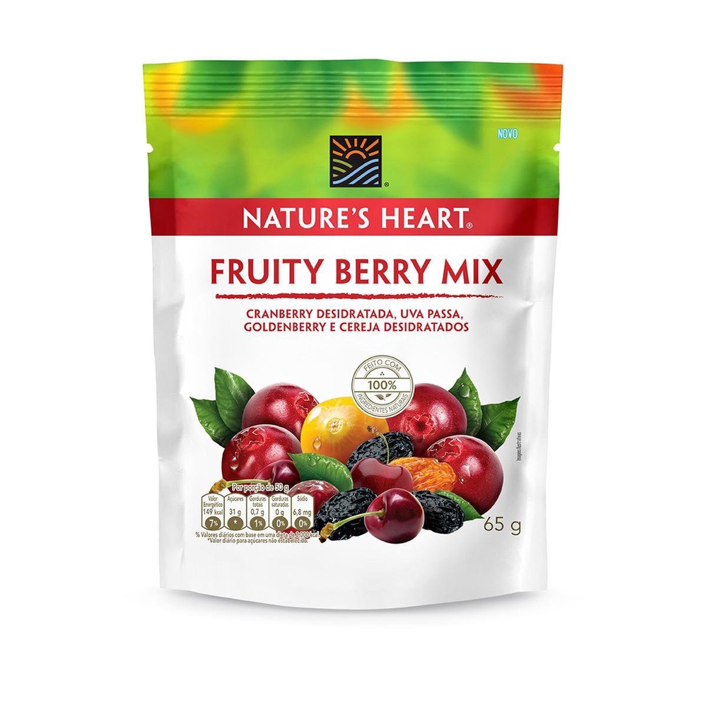 Snack NATURES HEART Fruit Berry 65g | Shopee Brasil