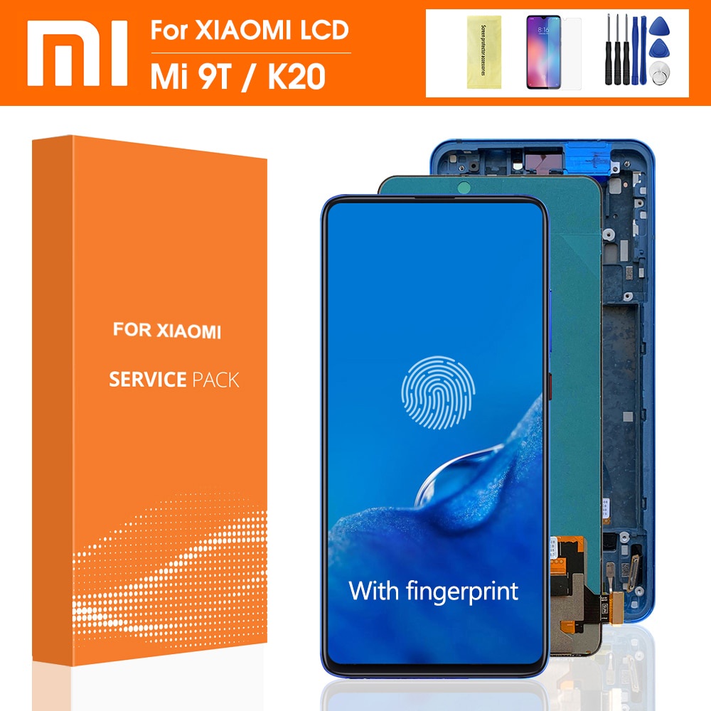6.39 & # 39 ; Super AMOLED XIAOMI 9T Pro LCD Com Moldura Para K20 Tela ...