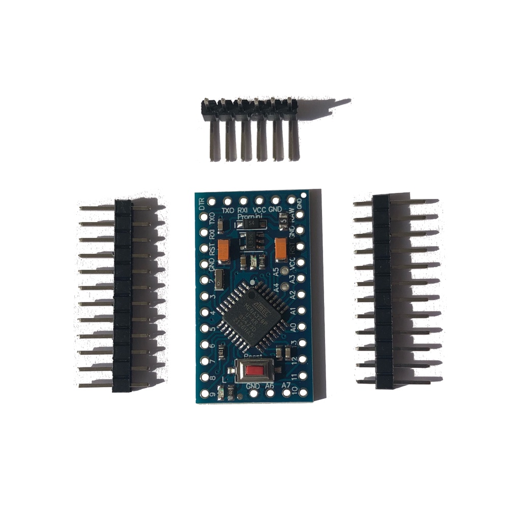 Placa Compatível Arduino Pro mini Atmega328p 3,3v 8mhz + Pinos Pronta ...