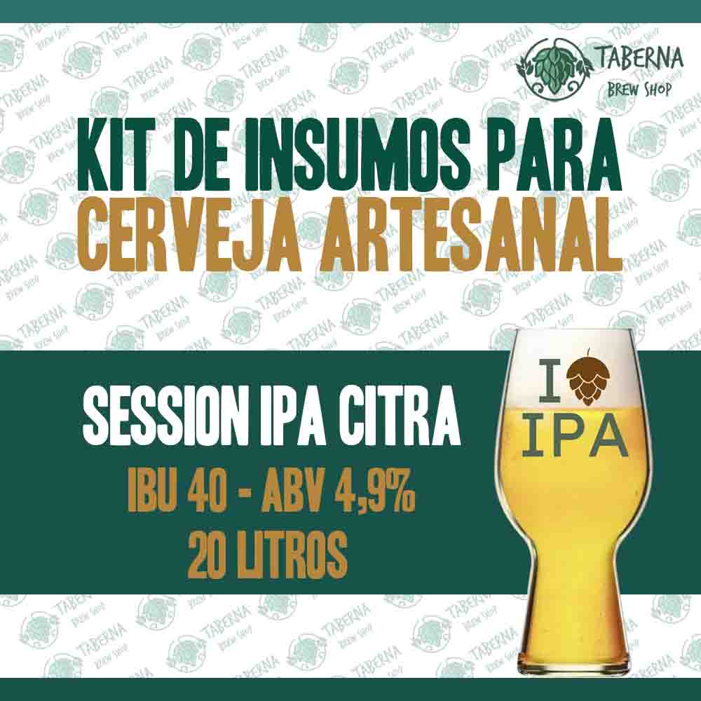 Kit de Insumos - Receita de Cerveja - Cerveja Artesanal - Session IPA ...