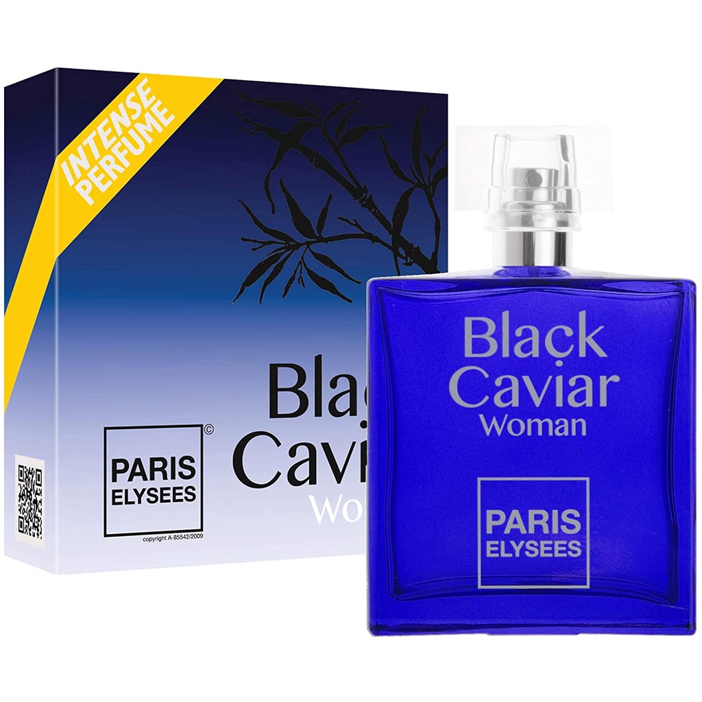 PERFUME BLACK CAVIAR WOMAN EDT 100 ML ORIGINAL E LACRADO | Shopee Brasil