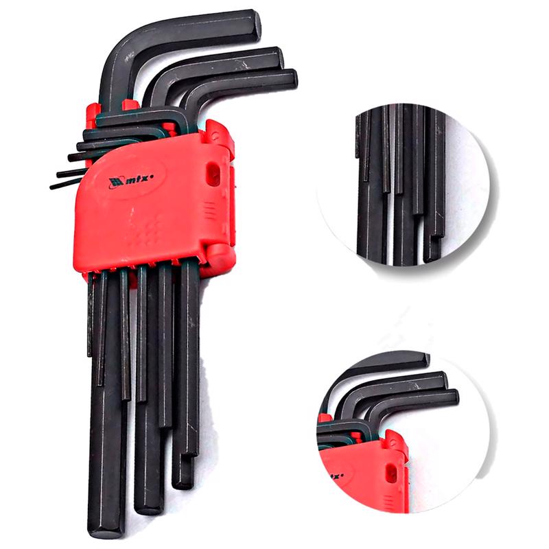 Jogo de Chaves Allen Longa 1,5mm a 10mm com 9 Peças 112319 MTX | Shopee ...