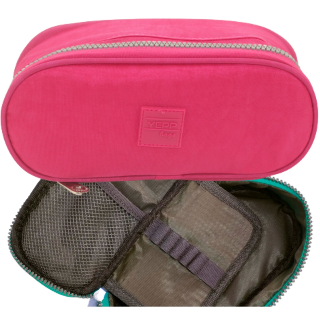 Estojo Escolar Com Repartição Interna 1 Ziper MB13032-E | Shopee Brasil