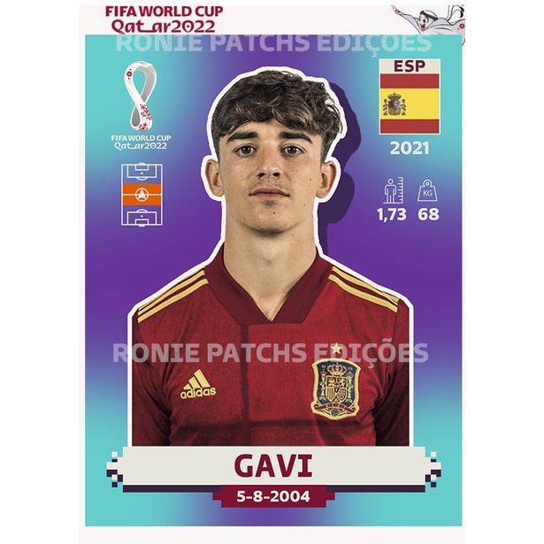 Figurinha GAVI COPA CATAR 2022 | Shopee Brasil