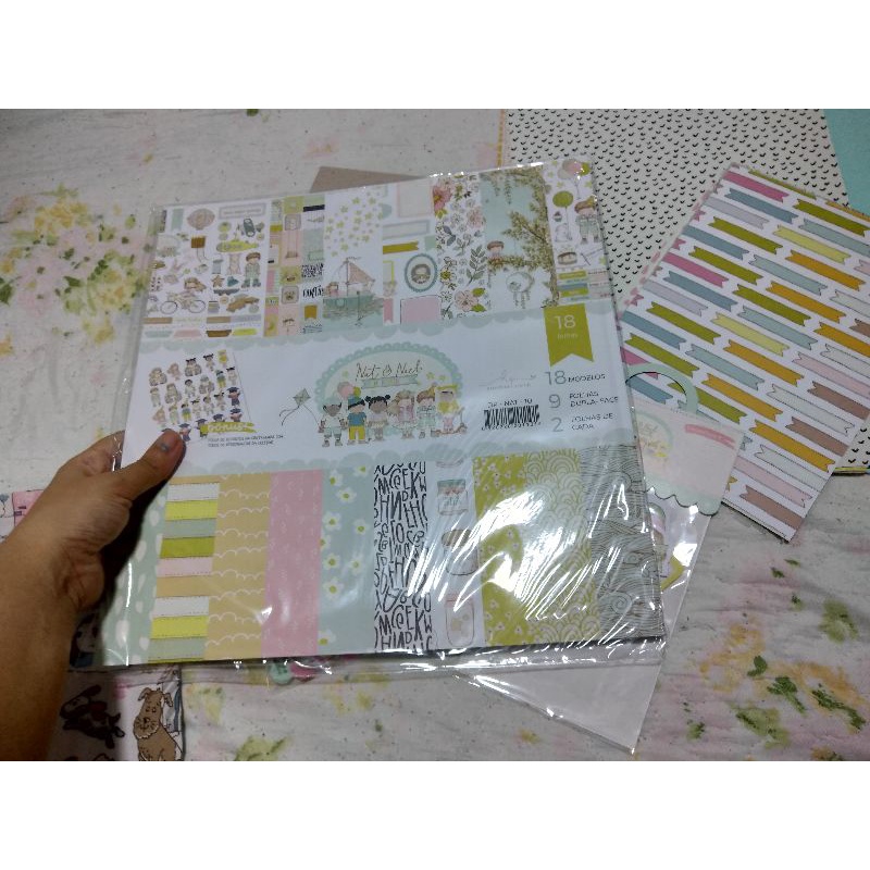 Kit álbum Scrapbook (Álbum Criança) | Shopee Brasil