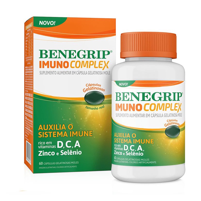 Benegrip Imuno Complex 60 Capsulas | Shopee Brasil