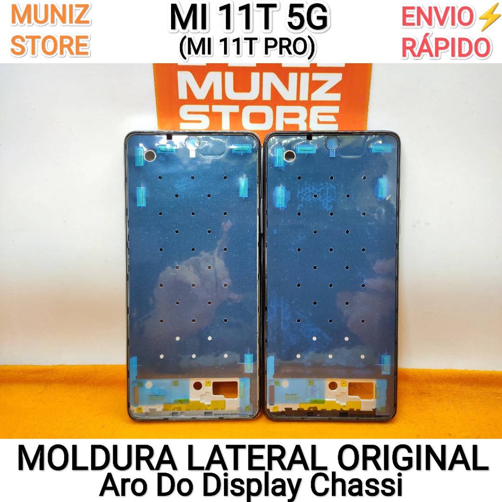 Moldura Aro Xiaomi 11T 5G/Mi 11T Pro Lateral Do Display Traseira Chassi ...