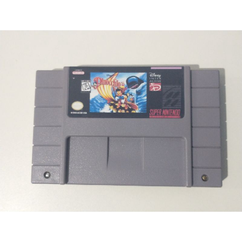 Cartucho original Americano Super Nintendo Pinóquio | Shopee Brasil