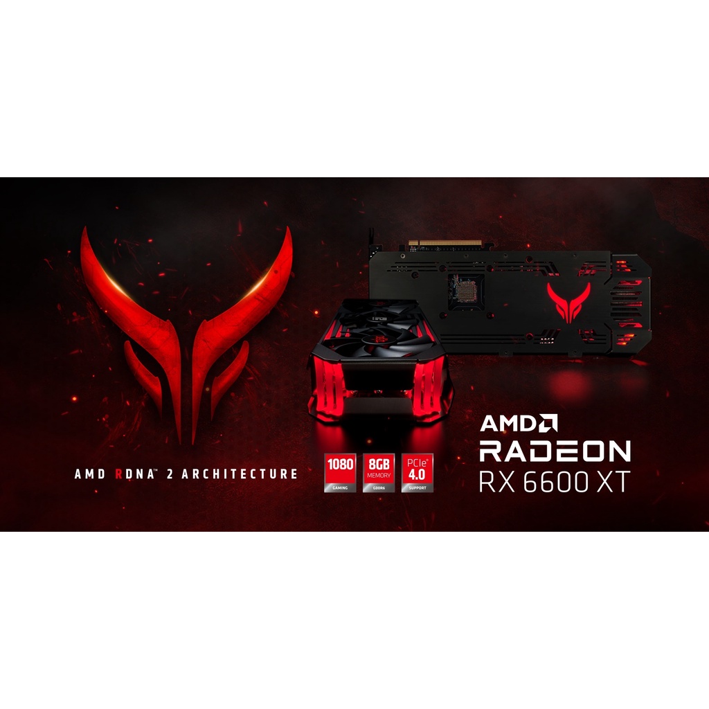 PowerColor AMD Radeon RX 6600 XT Red Devil 8GB GDDR6 Graphics Card ...