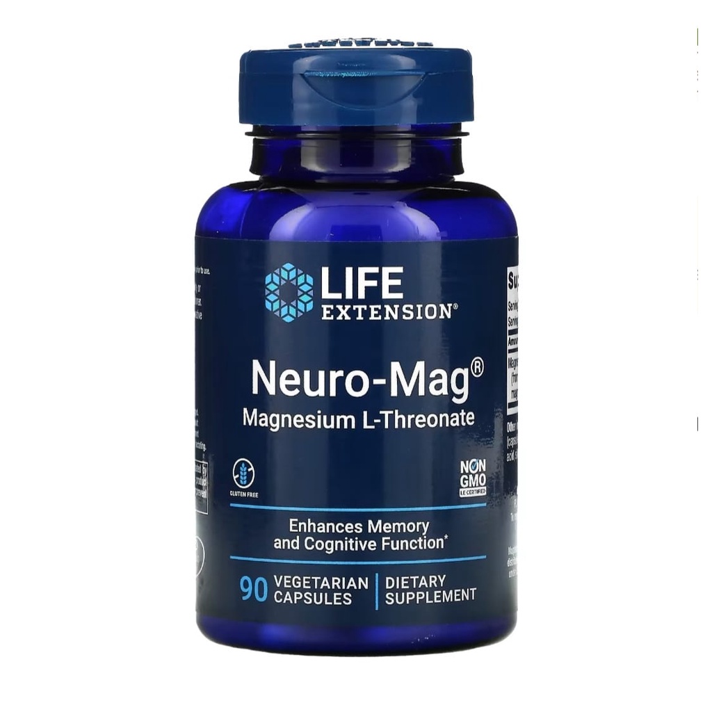 Neuro Mag Magnesium L Threonate 90 Caps Life Extension Usa | Shopee Brasil