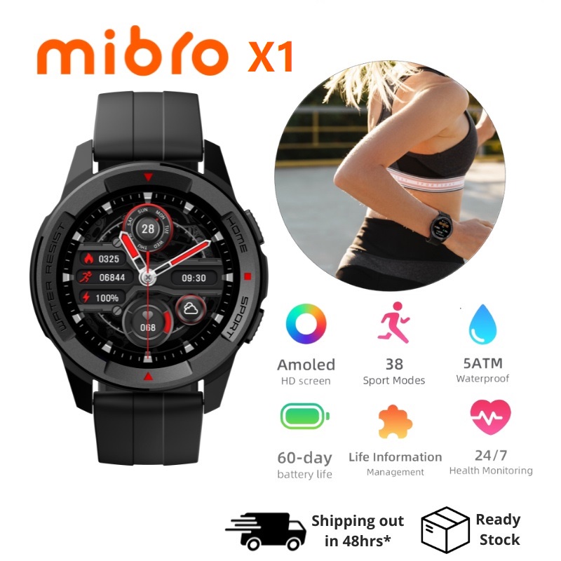 XIAOMI Mibro X1 Tela HD Com Smartwatch Relógio Inteligente Amoled ...
