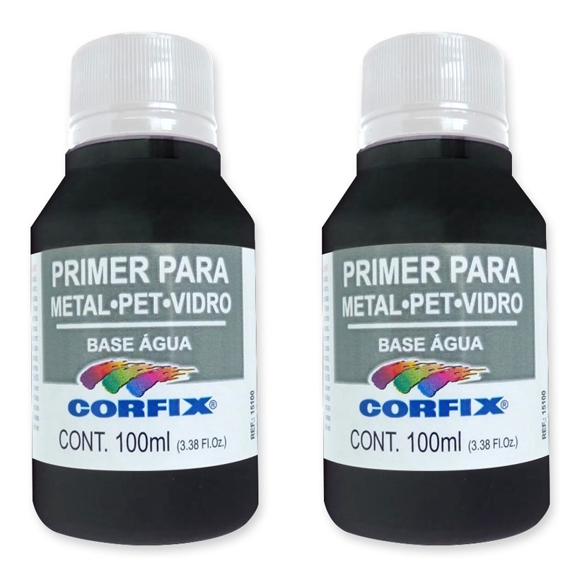 2X Primer para Metais 100ml 321 Preto Corfix | Shopee Brasil