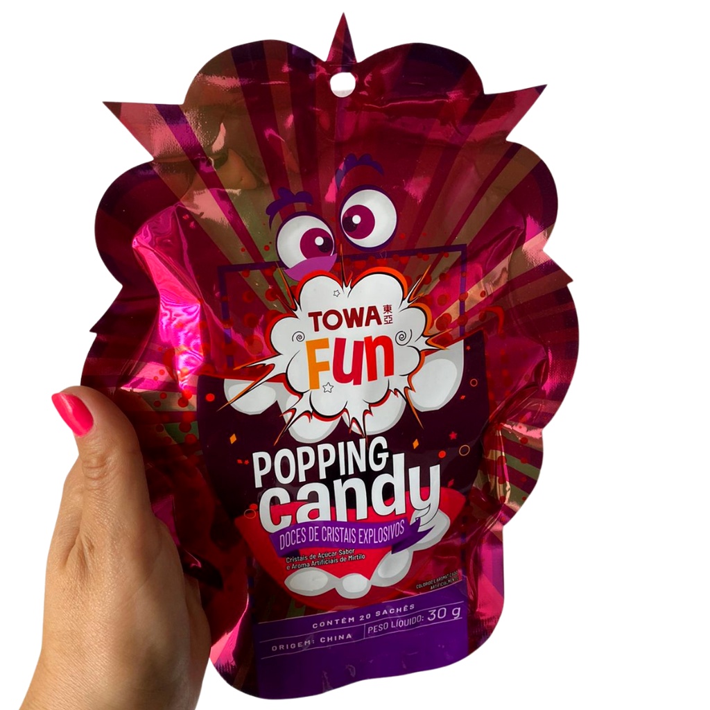 Bala Asiática Explosiva Que Estouram Na Boca Popping Candy - Bala em Pó ...