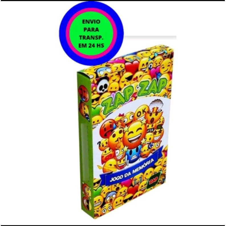 10 UNIDADE JOGO DA MEMORIA ZAP-ZAP EMOTION LEMBRANCINHA | Shopee Brasil
