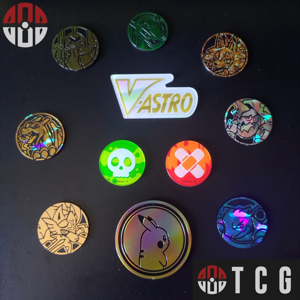 Acessórios (marcadores, Dados, Moedas, Broches) Pokémon TCG | Shopee Brasil