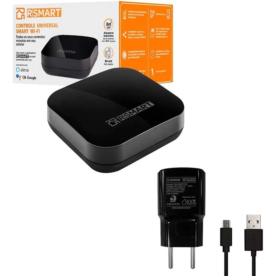 Smart Controle Universal Inteligente RSMART Wi-Fi Infravermelho ...