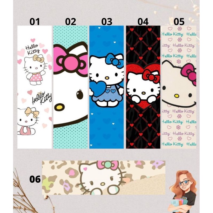 Marcador de página Hello Kitty plastificado com ou sem tassel | Shopee Brasil