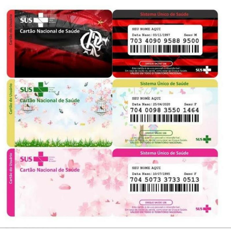 Cartão dos Sus personalizado | Shopee Brasil