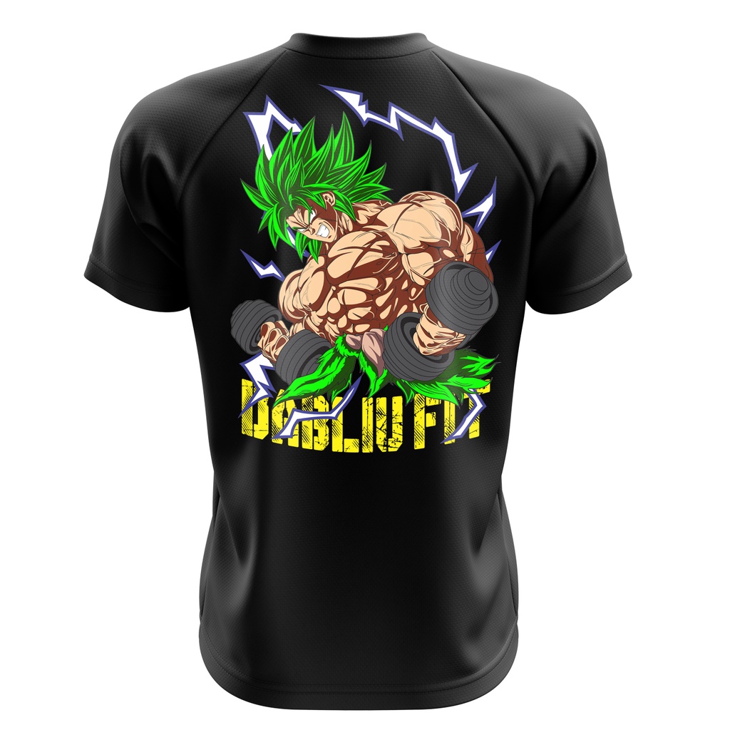 Camisa Fitness Treino Coleção DBZ Modelo Broly (Academia Musculação ...
