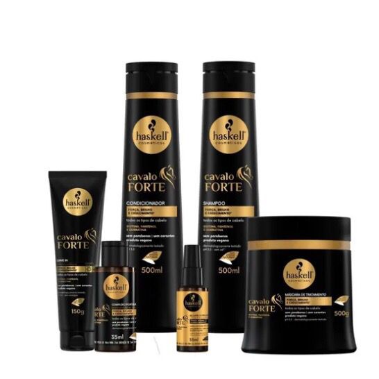 Kit Cavalo Forte Haskell Sh Cond Másc 500g 6 Itens Completo | Shopee Brasil
