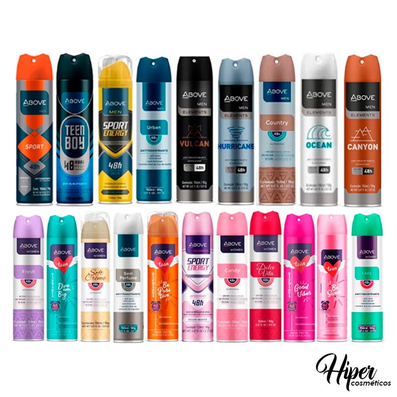 Antitranspirante Aerossol Above 150ml | Shopee Brasil