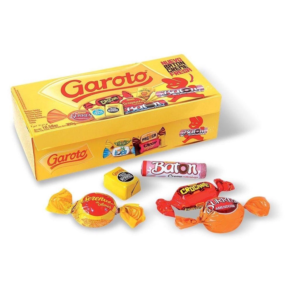 Caixa De Chocolate Bombom Sortidos 300g - Garoto | Shopee Brasil