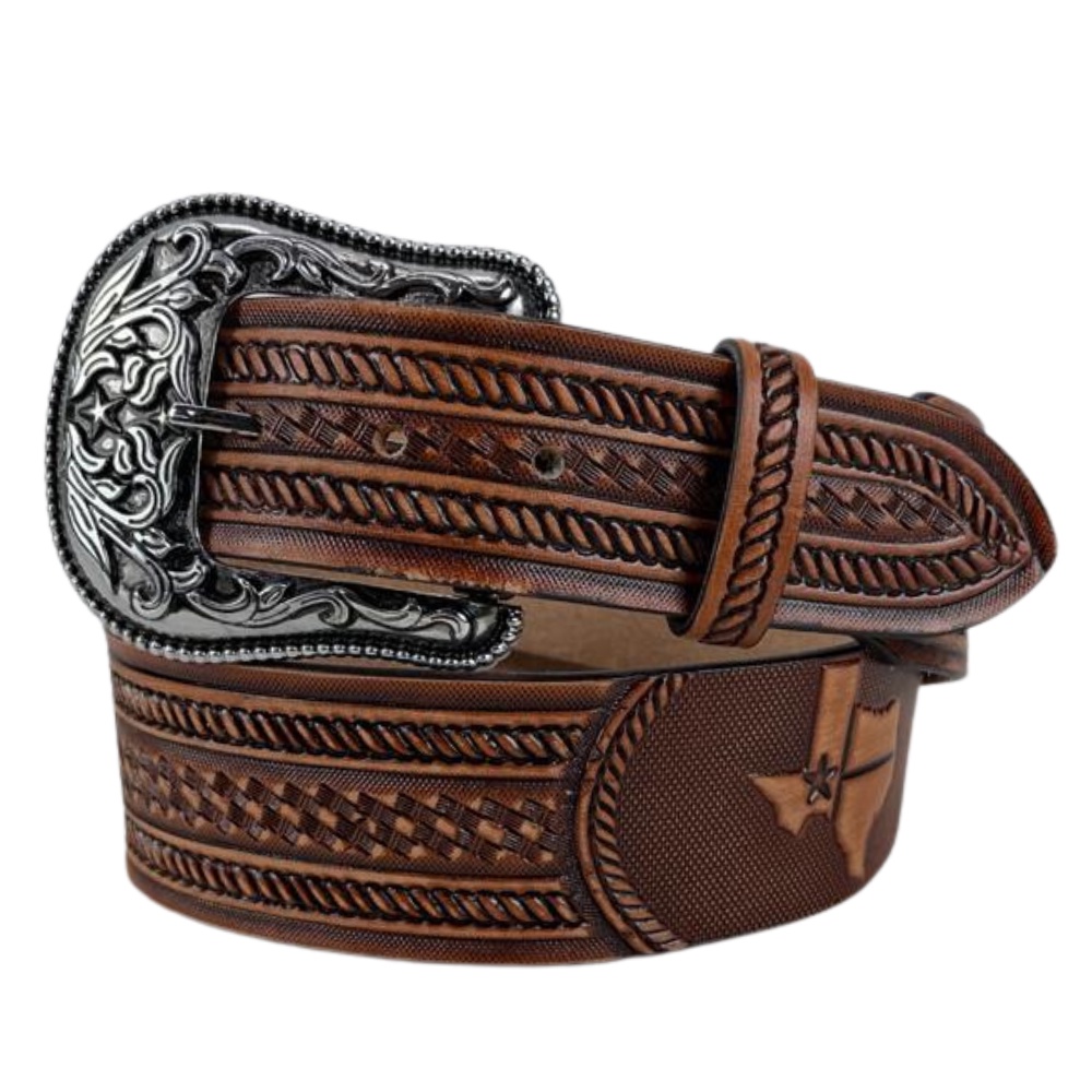 Cinto Masculino Pyramid Country Original Couro Bovino Bandeira Do Texas ...