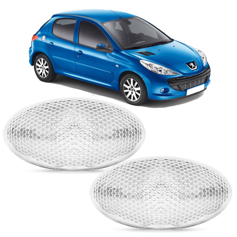 PAR Pisca Lateral Peugeot 206 207 307 Cristal - Faz a Boa!
